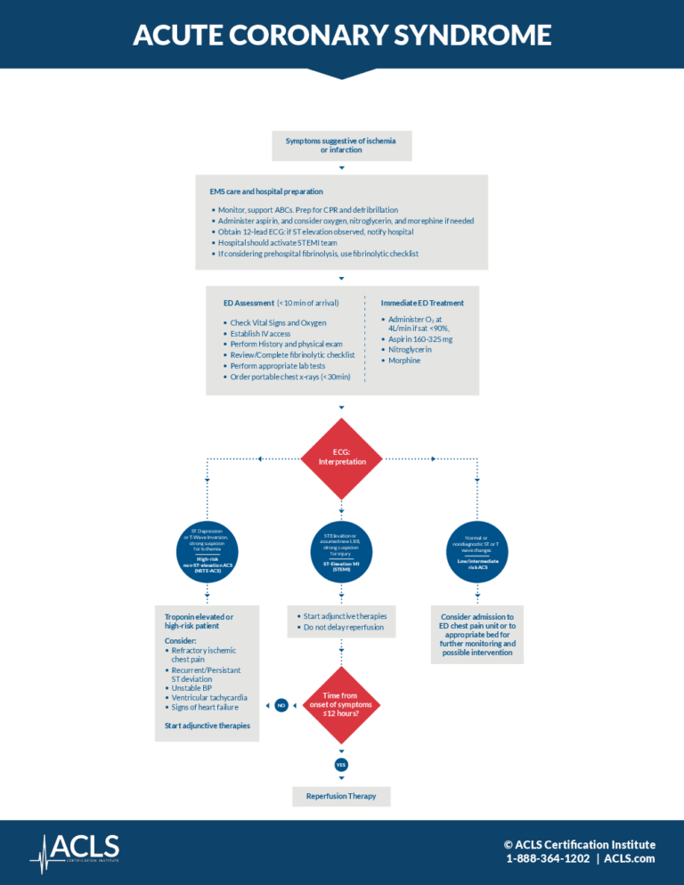 Acute Coronary Syndromes Algorithm | ACLS.com